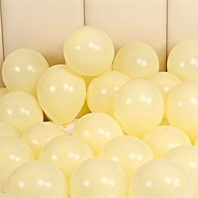 Gule latex balloner 100 stk - Din festbutik ApS